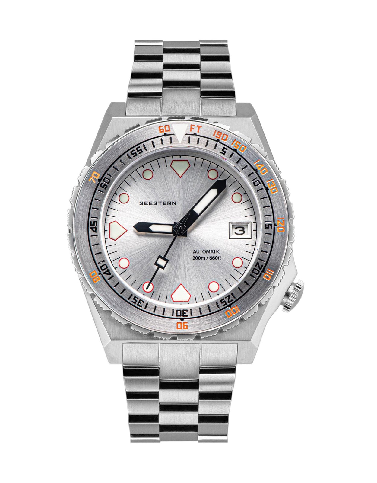 Seestern Sub600T Stainless Steel Ceramic Bezel Seaman NH35A Automatic ...